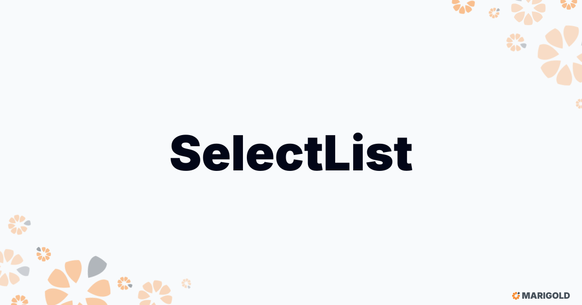 SelectList